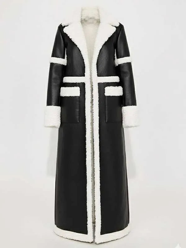 Trisha Mann Shearling Coat – Beyond the Gates 2025 – Falcon Jackets